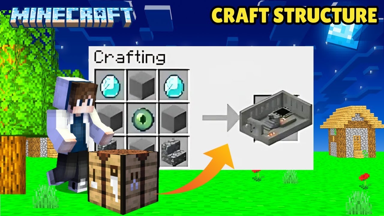 MINECRAFT But I Can Craft Random STRUCTURE ||LIVE.. - YouTube