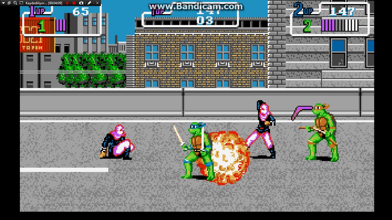 Ninja Turtles Dos Game - YouTube