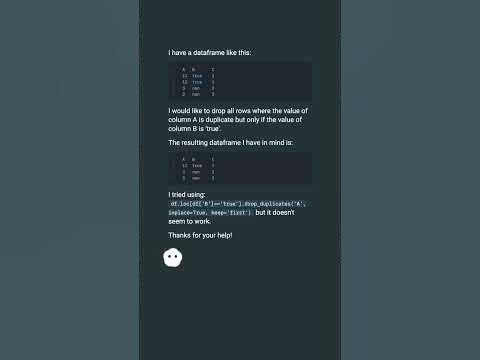 How to drop duplicates from a subset of rows in a pandas dataframe? # ...