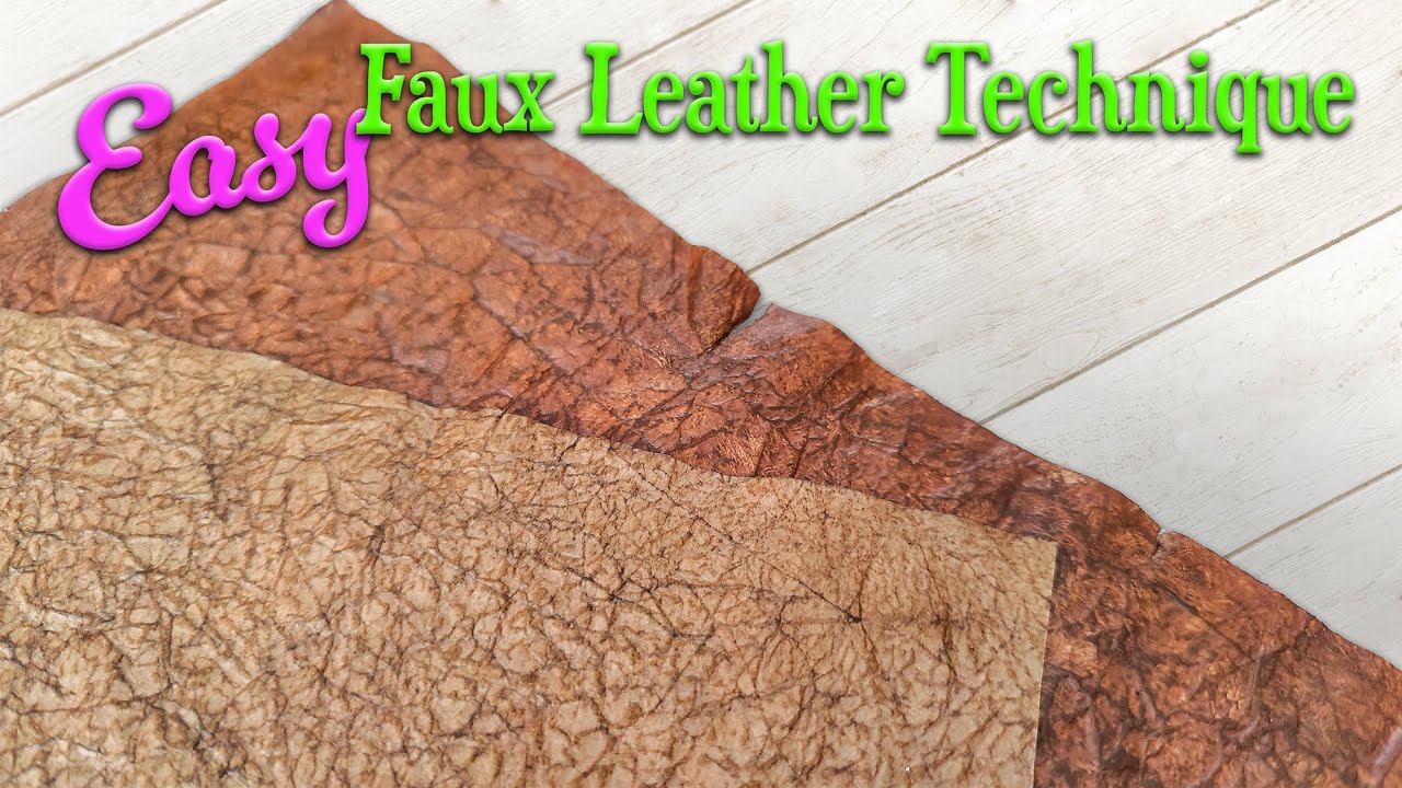 SUPER Easy Faux Leather Technique & Cheating Death?? Chat - YouTube