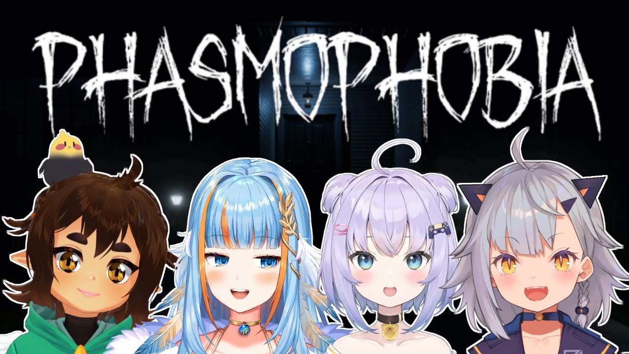 We staring at walls & floors today | Phasmophobia /w Shizu, Teru, Reiny ...