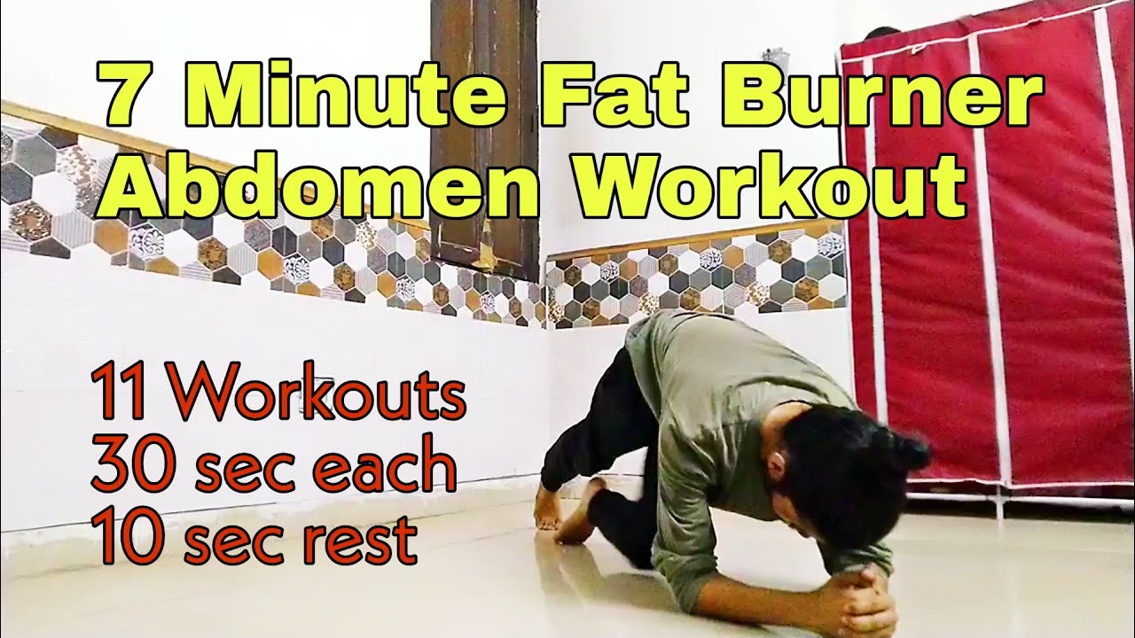 7 Minute Abdomen Workout | Fat Burner - YouTube