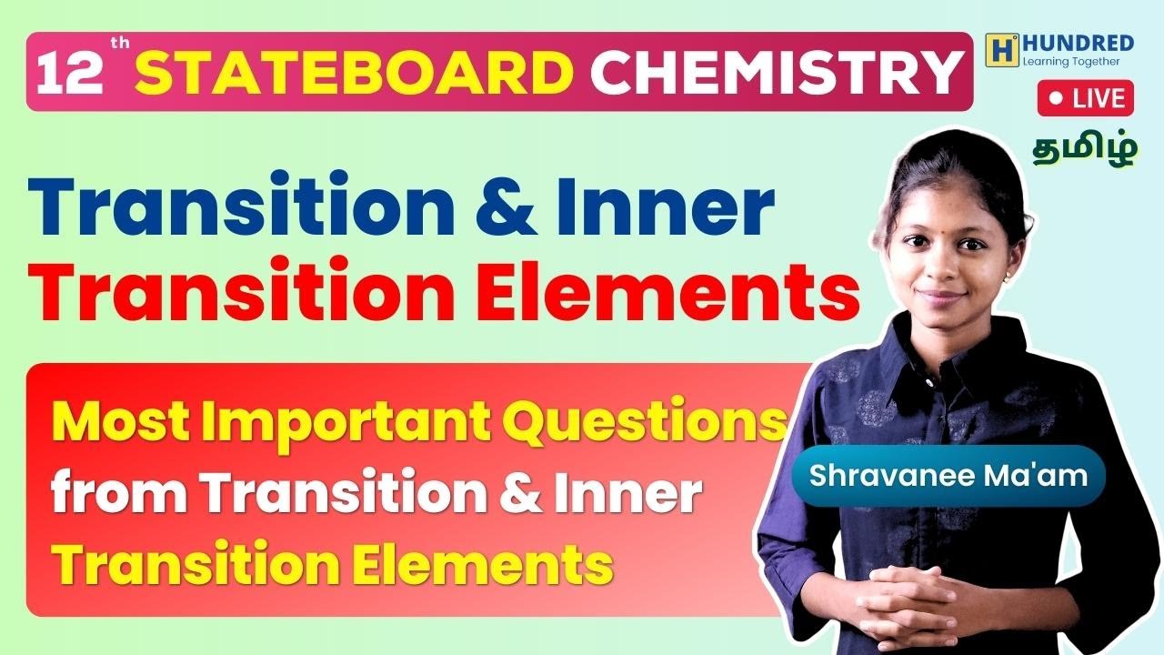 12th Chemistry Important Questions Chapter 4 Transition & Inner ...