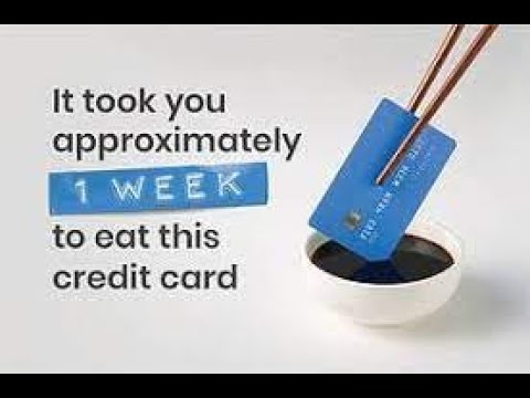 YOUR EATING CREDIT CARDS!!!!! #viral #subscribe - YouTube