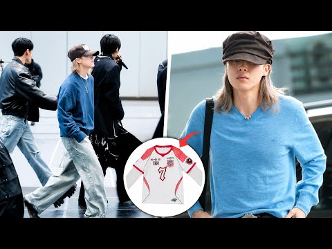 BTS Jimin Departs Incheon for New York as His FIFA World Cup Jersey Sells for $110K!