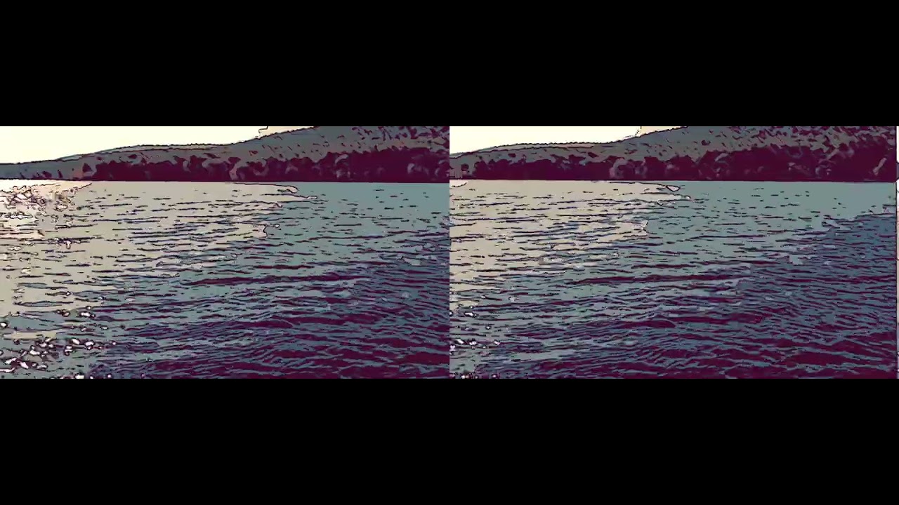Sleepy Creek Lake 3D cross eyed view Comic filter - YouTube