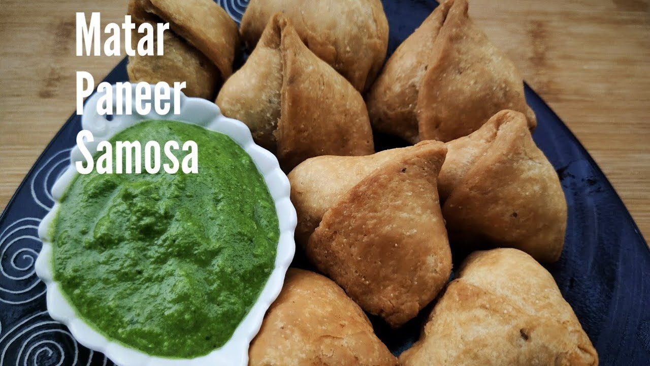 How to make Matar paneer mini samosa मटर पनीर के समोसा - YouTube