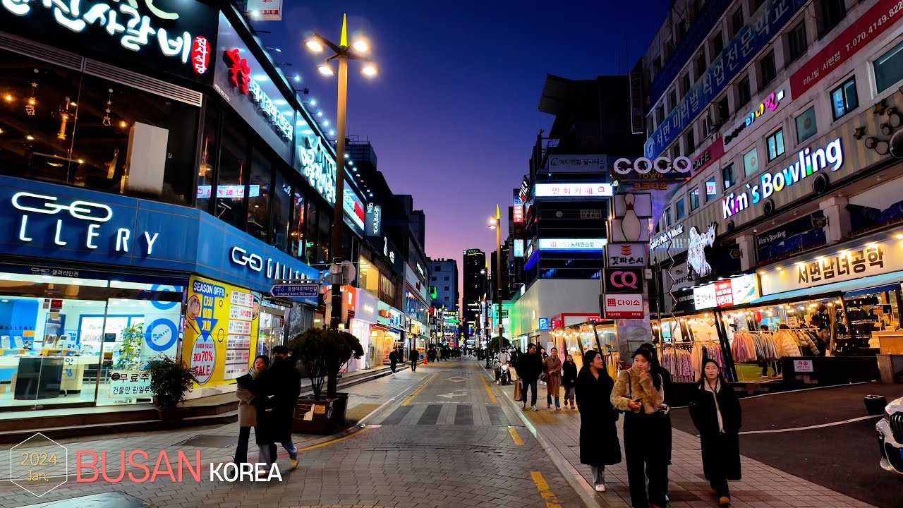 Seomyeon Street •[4k] Busan, Korea - YouTube