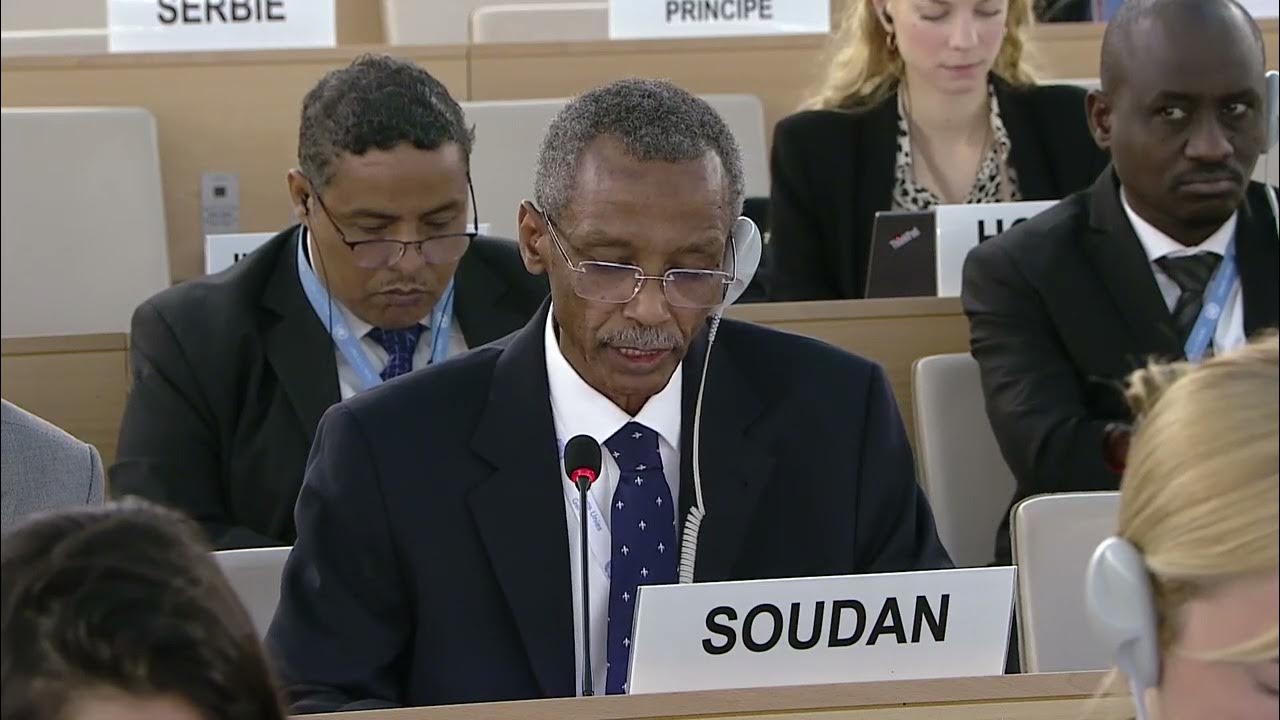 السودان السفير السوداني يخاطب الجلسة الخاصة لمجلس حقوق الإنسان التابع