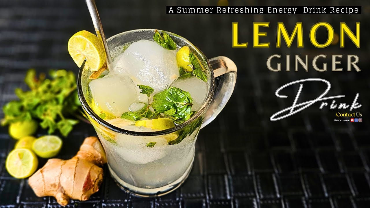 Summer Special Lemon Ginger Drink Recipe | Refreshing Lemon Ginger ...