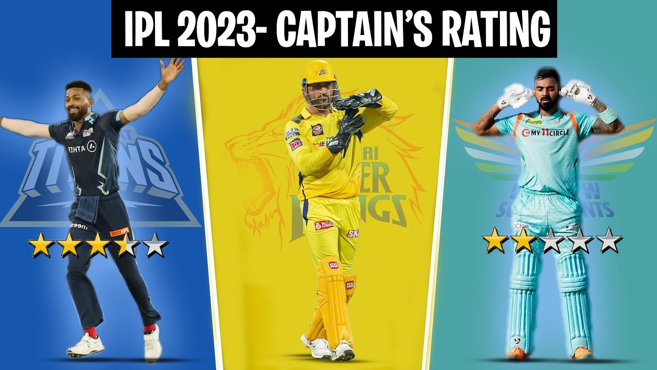IPL 2023: Captains Rating of 10 teams of IPL season 16 - YouTube