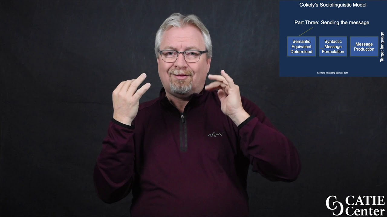 Cokely Model for Deaf Interpreters - YouTube