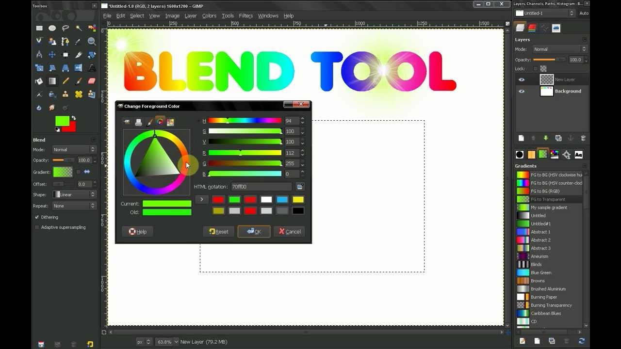 Blend Tool PART 2 GIMP Beginners Guide Ep56 YouTube Blend Tool PART 2 GIMP Beginners Guide Ep56 YouTube
