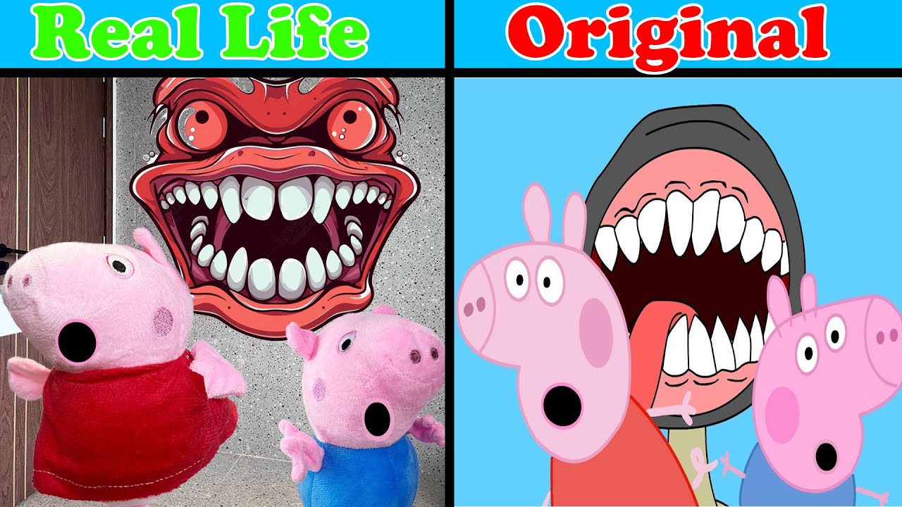 What made Peppa Pig and George Pig scared ? - Peppa Pig Original vs ...
