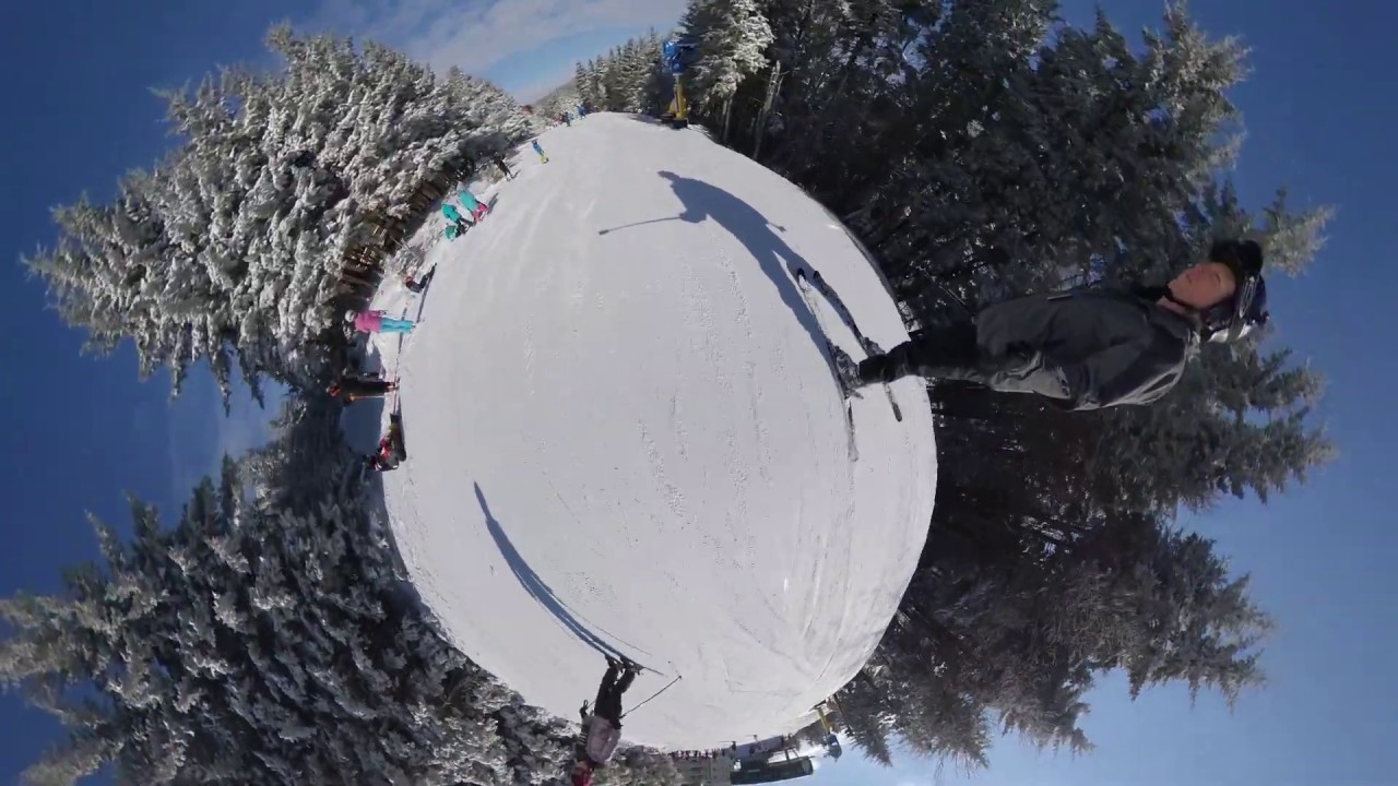 Insta360 camera Snowshoe WV ski trip rough cuts - YouTube