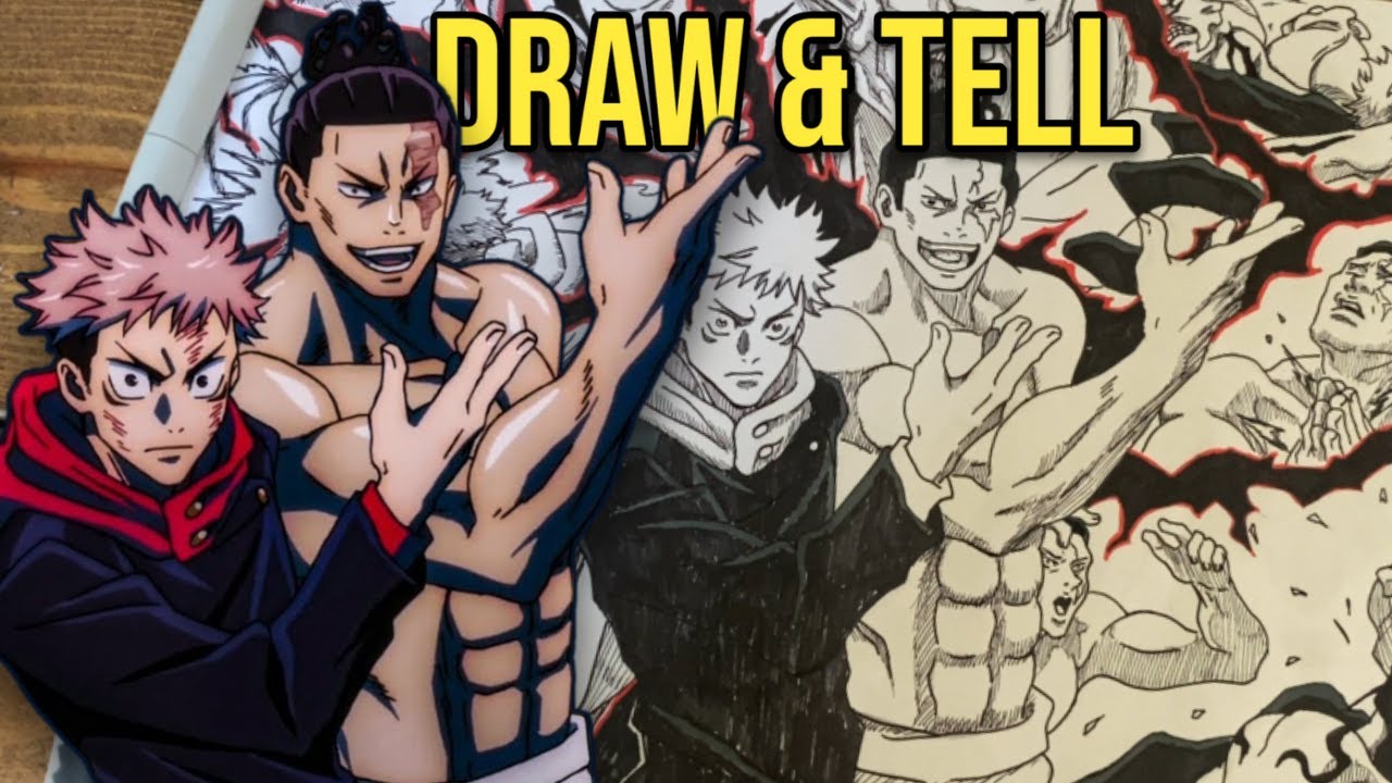 Draw and Tell┃Yuji & Todo Vs. Hanami┃Jujutsu Kaisen - YouTube
