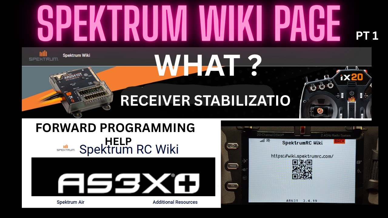 SPEKTRUM RC WIKI PAGE AS3X PLUS RECEIVER STABILIZATION GUIDES PT3 ...