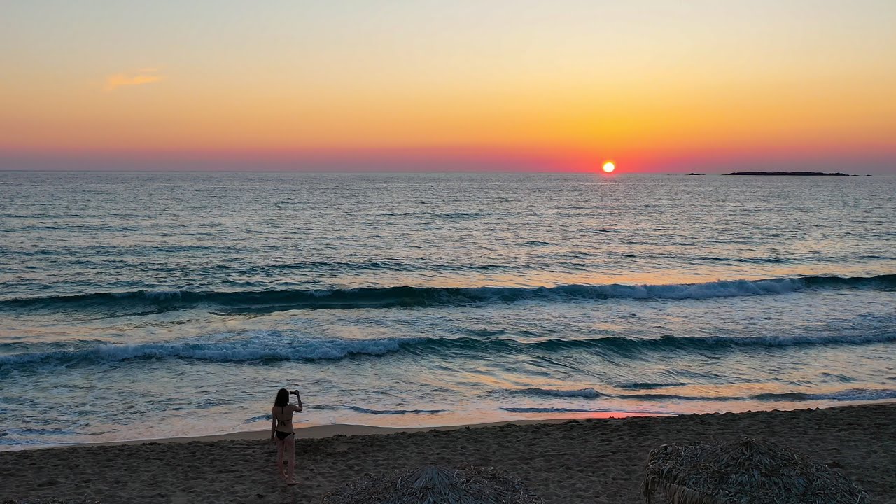 Falasarna Sunset Best Sunset in Crete - YouTube