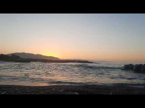 4K Kumsal Gün Batımı Dalga Sesi |