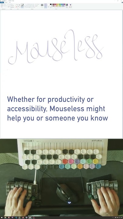 Mouseless 'handwriting' in MS Paint?? #keyboard #fun #mac #linux #windows #shorts #accessibility ...