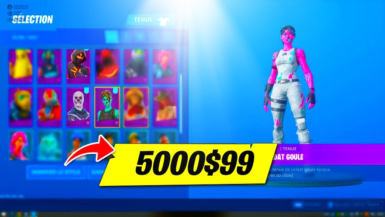 JE DONNE MON COMPTE FORTNITE Ghoul rose ! (lire description) - YouTube
