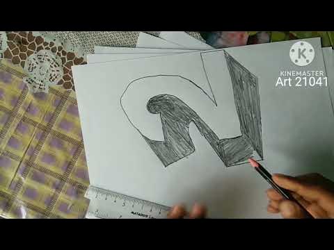 How To Draw Number 2 with Shadow & Easy Simple For Beginners II 3D Mode ...