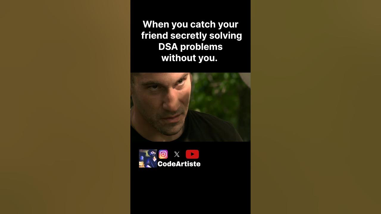 When your bro turns into a snake 🐍 and solves DSA without you. #dsa # ...