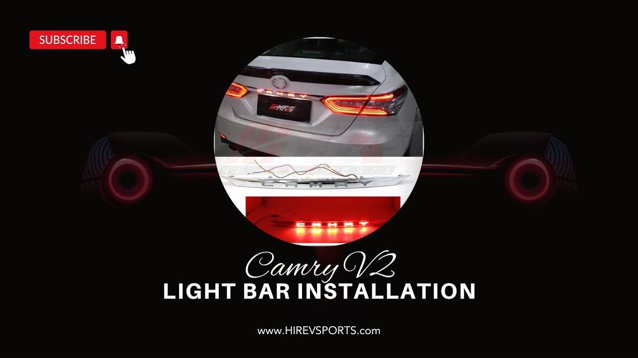 HiRev Sports 2018-24 Toyota Camry LED Trunk Light V2 - Installation ...