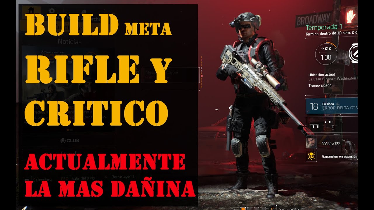 THE DIVISION 2. BUILD DE RIFLE Y CRITICO - YouTube