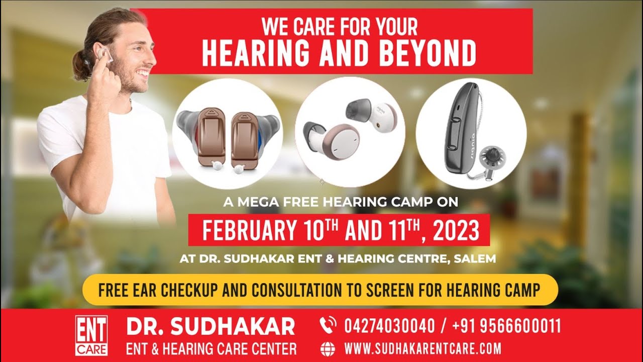 FREE HEARING CAMP on 10th and 11th Feb 2023 | Dr. Sudhakar ENT Care ...