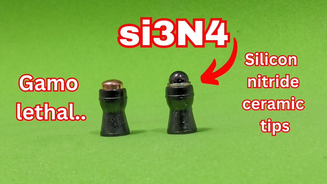 The most extreme air rifle pellets in existence.. Ceramic hybrid tipped ...