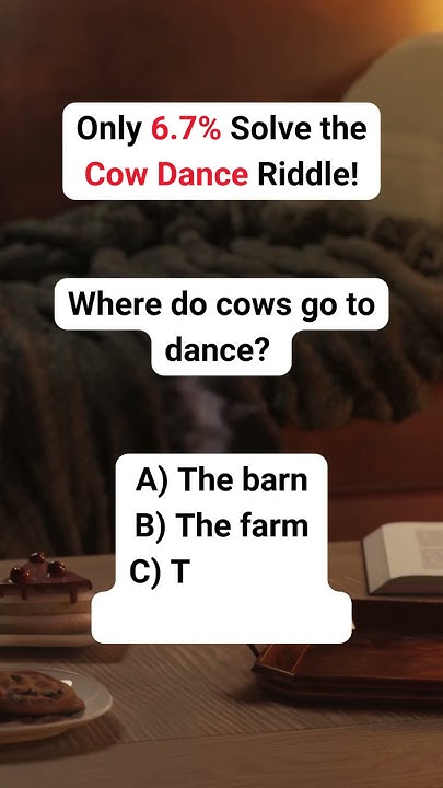 Only 6.7% Solve the Cow Dance Riddle! - YouTube