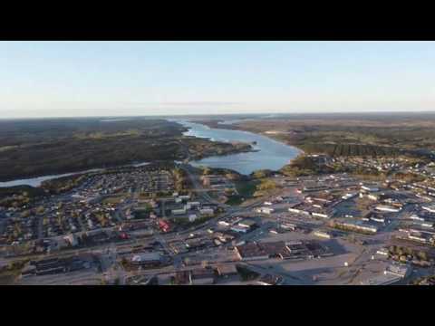Panoramic view over Thompson, MB - YouTube