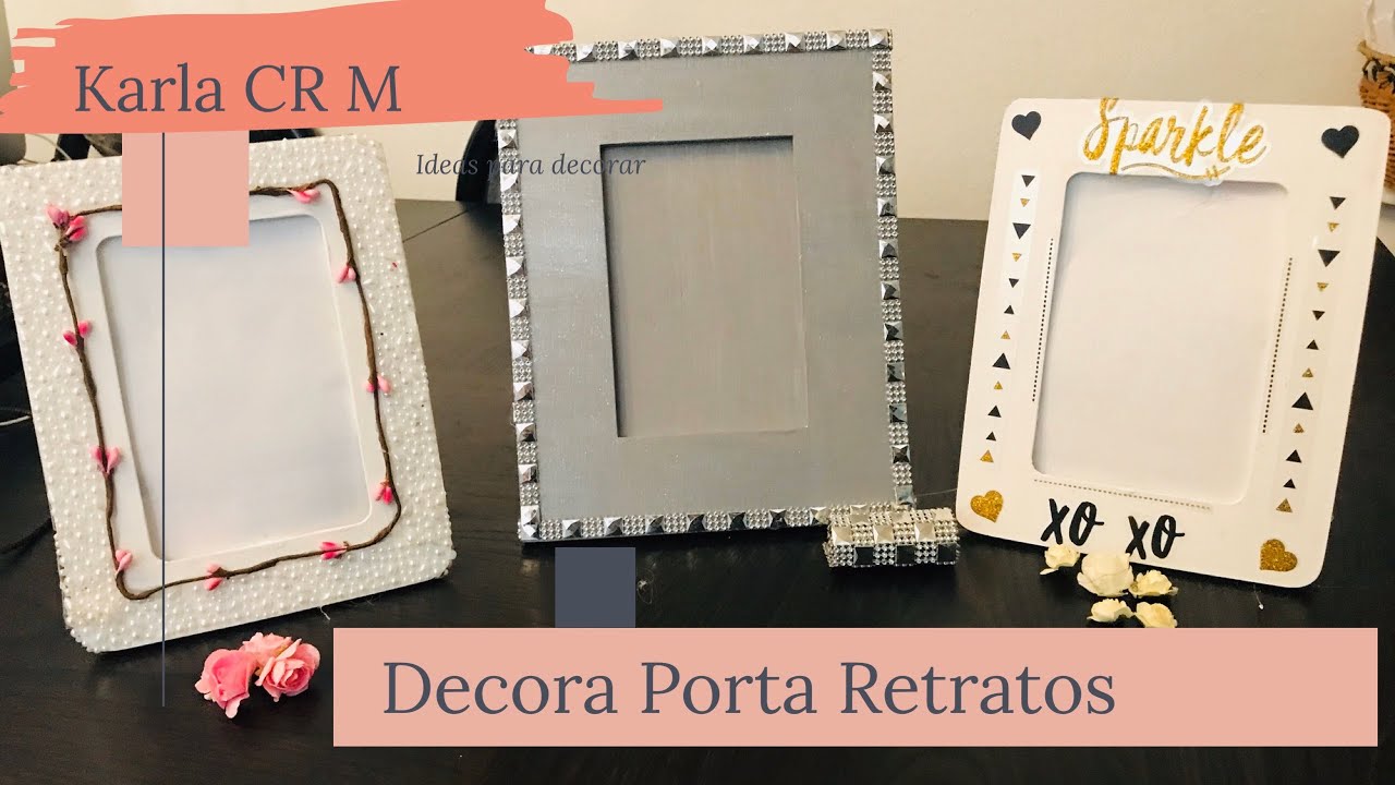 Como Decorar porta Retratos de Madera/Wooden Picture Frames . - YouTube