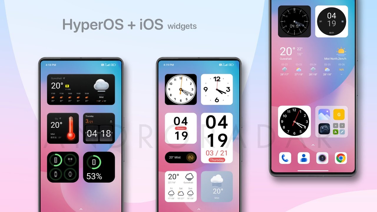 ⚡ Latest HyperOS + iOS Widgets for MiUI | HyperOS Widgets | AndroRadar ...