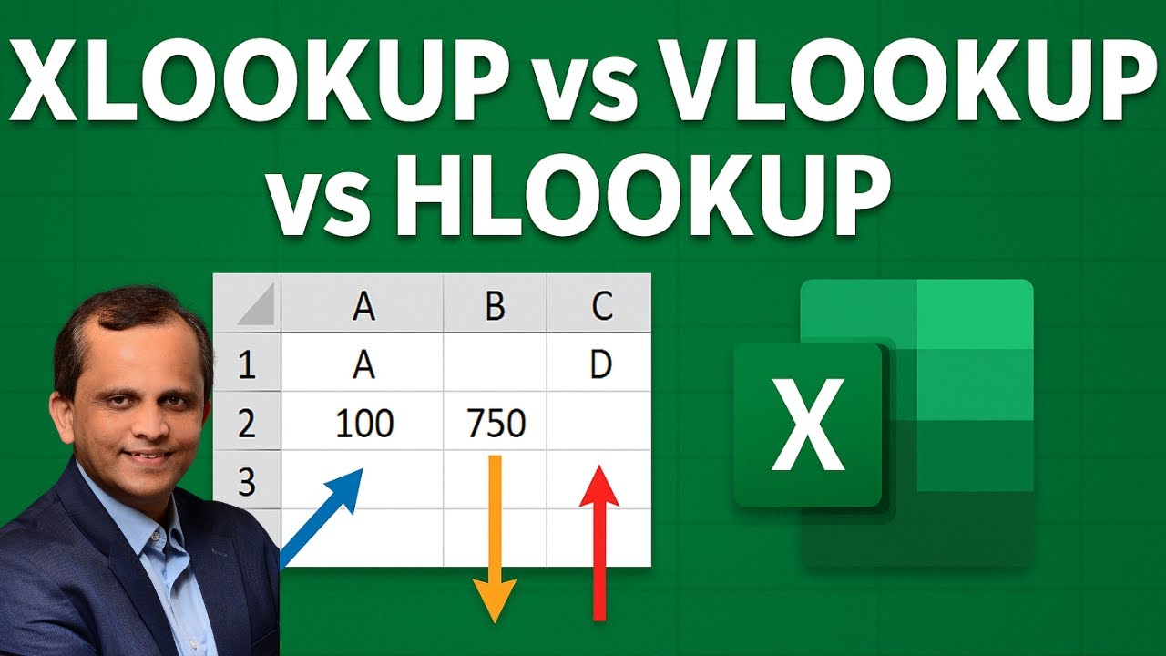 35. XLOOKUP vs VLOOKUP vs HLOOKUP | The Ultimate Excel Guide - YouTube
