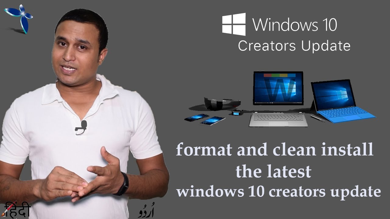 How to format and clean install the latest windows 10 creators update 🔥 ...