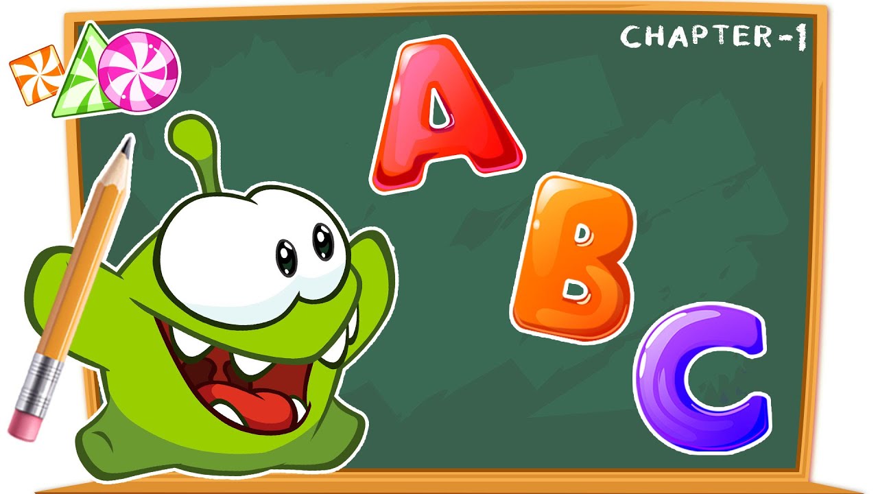 Back To School With Om Nom : Alphabet Song + More Nursery Rhymes For ...