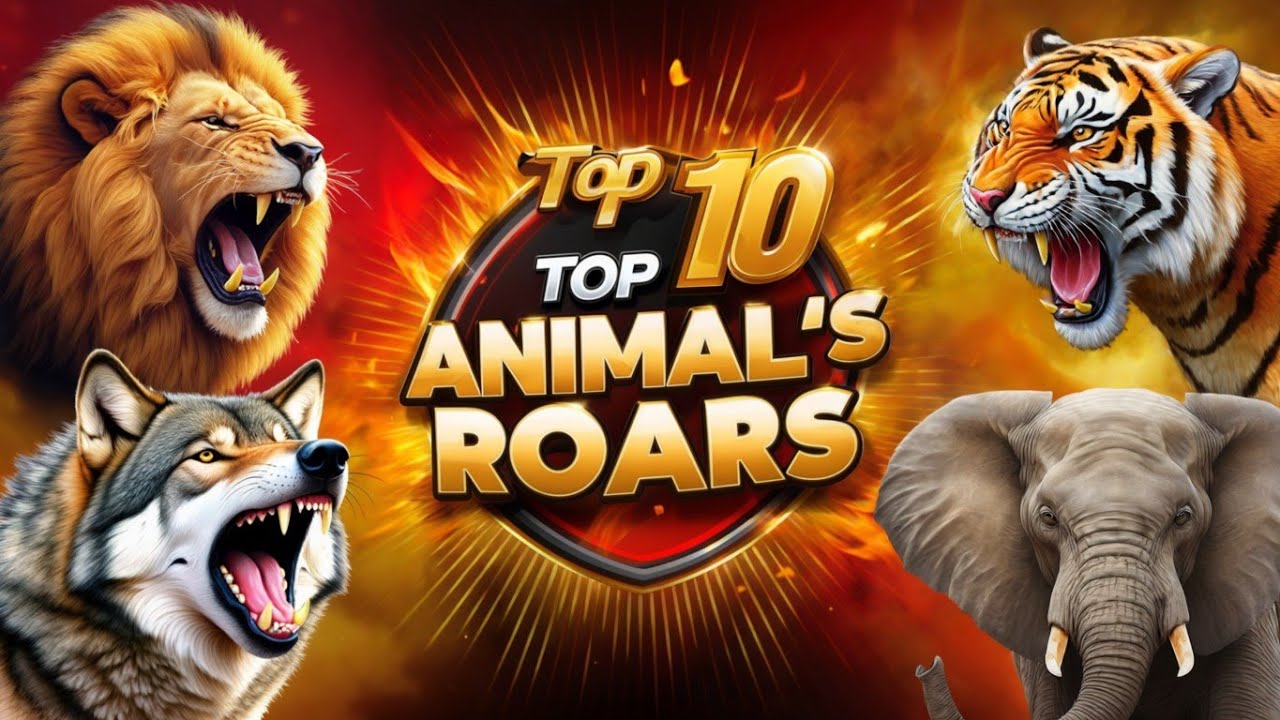 Top 10 Most Powerful Animal Roars: Nature’s Loudest Predators! - YouTube