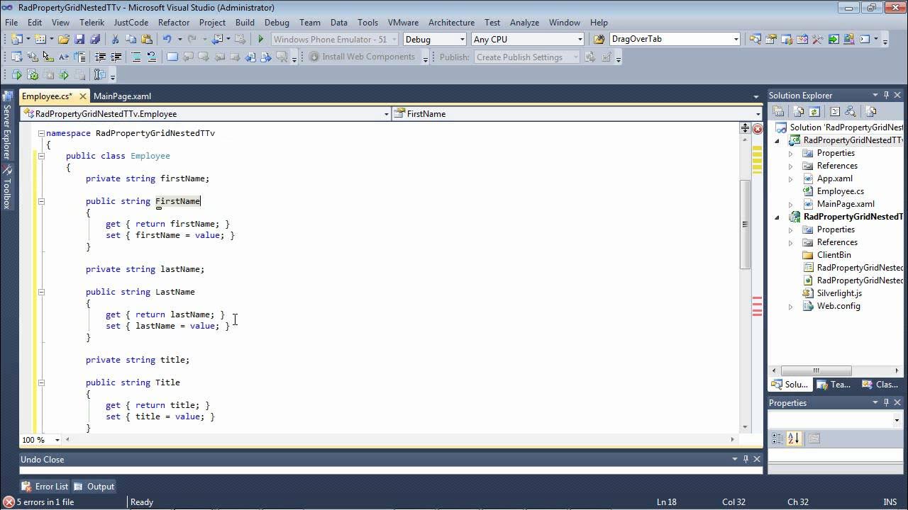 PropertGrid - Part 2: Working with Nested Properties in RadPropertyGrid (Silverlight & WPF ...