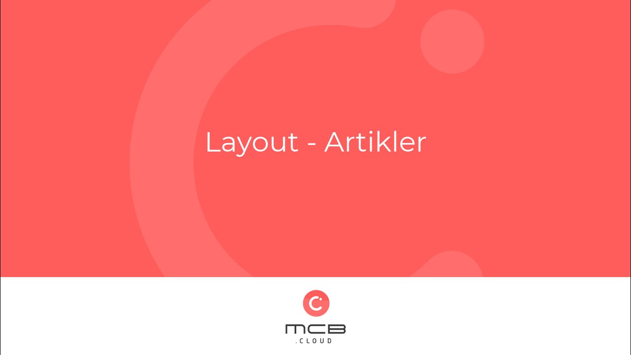 Layout - Artikler - YouTube