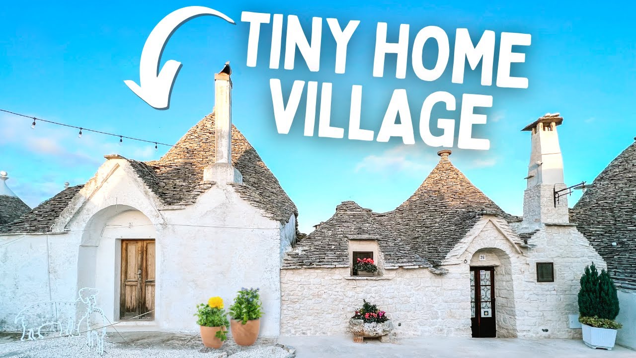 OUR TINY HOME IN ITALY - Full Tour (Alberobello Trullo) - YouTube