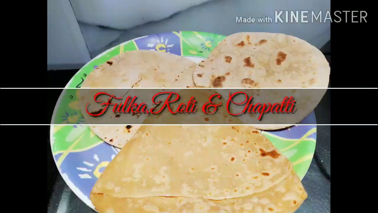 Fulka,Roti and Chapatti//how to make Fulka,Roti& Chapatti//3 recepies ...