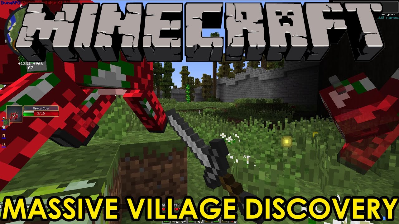 Minecraft: Ultra Modded Survival Ep. 2 - MASSIVE VILLAGE DISCOVERY ...