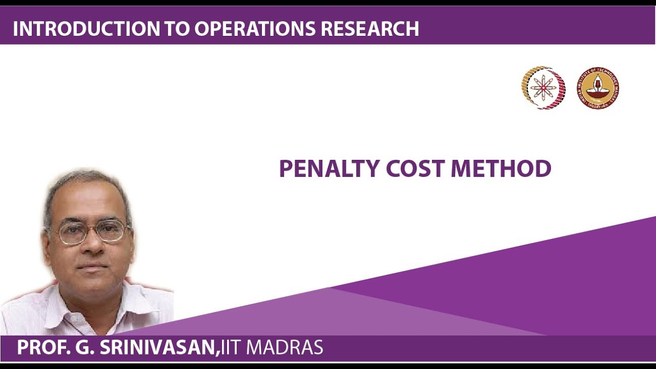 Penalty cost method - YouTube