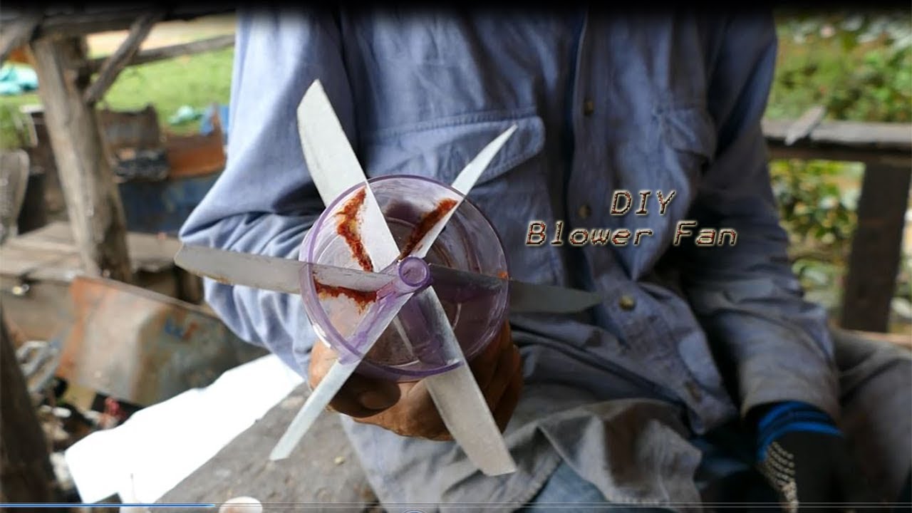 DIY BLOWER FAN: HOW TO MAKE A BLOWER FAN FOR BLACKSMITHS - YouTube