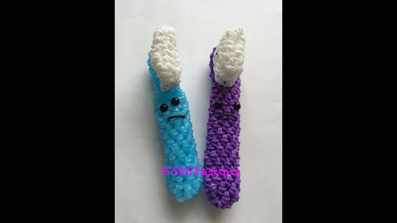 Toothbrush Tutorial Rainbow Loom Kawaii Loomigurumi/Amigurumi Hook Only - YouTube