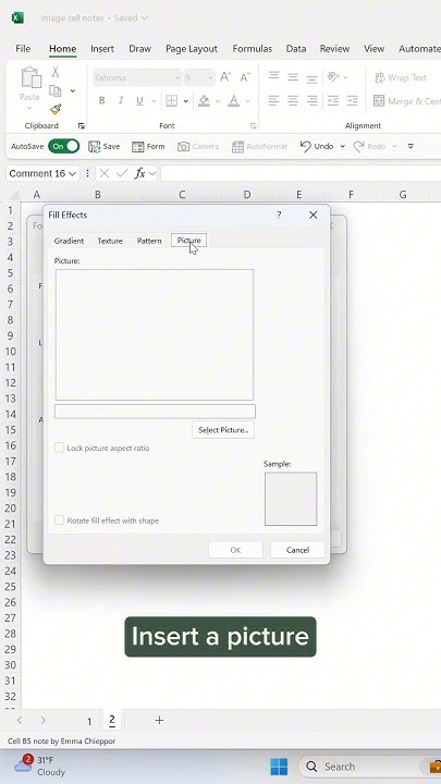 How to add pop-up images to cells in your worksheet. 🤯 #excel #tutorial ...