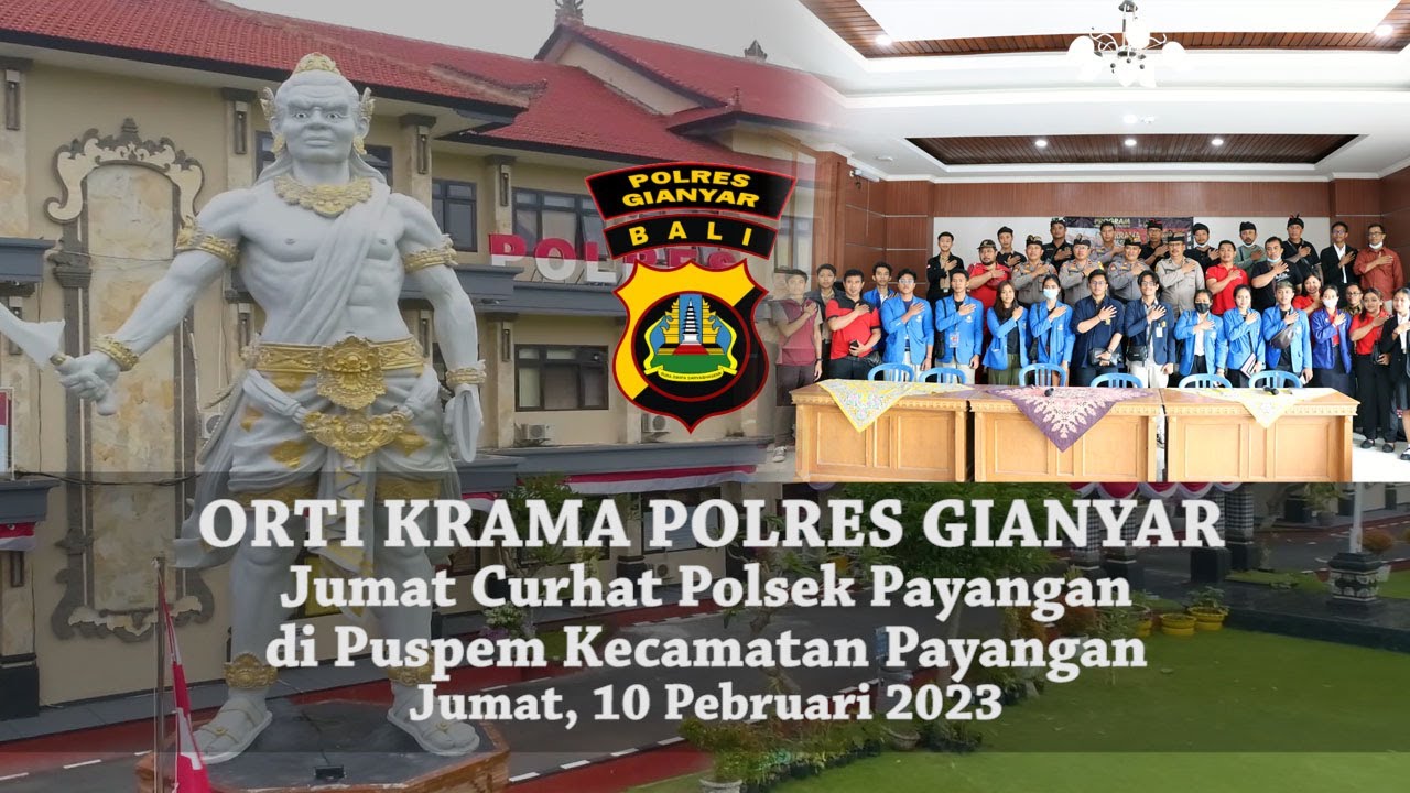 Orti Krama Polres Gianyar, Jumat Curhat Polsek Payangan di Puspem ...