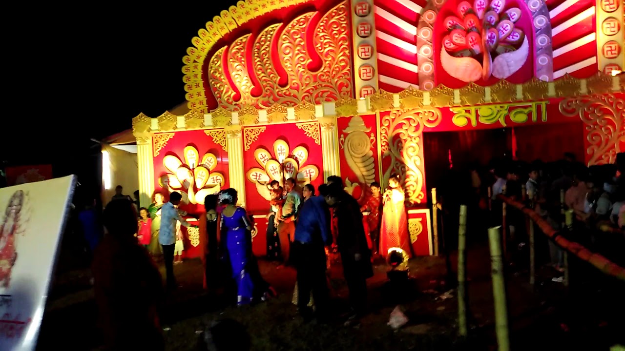 Durga puja stage noakhali 19 - YouTube
